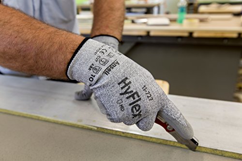 HyFlex 11-727 Cut Protection Gloves - Medium Duty, Abrasion resistance, Dexterity, Size Large (pack of 12)