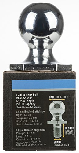 Reese Towpower 7071100 Carbon Forged 1-7/8" Chrome Interlock Hitch Ball , black