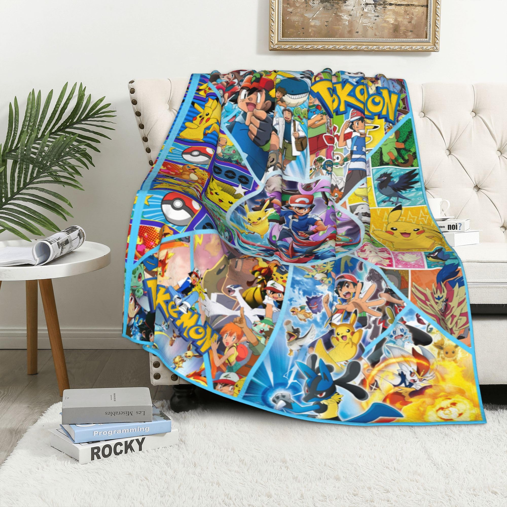 Anime Blanket Cartoon Ultra Soft Bedding Warm Throw Blanket for All Season Style1 50"x40"