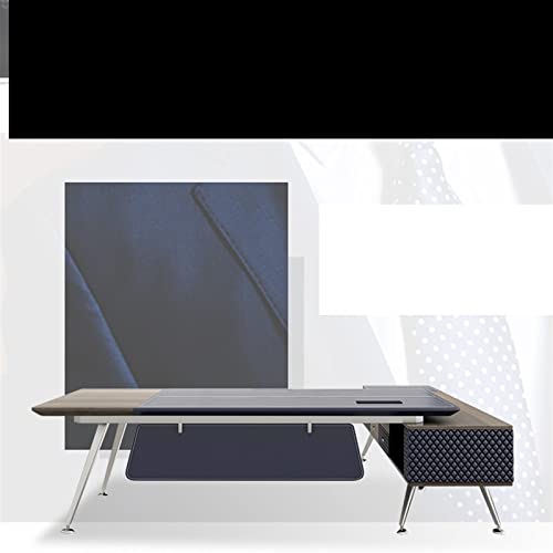REMYS Desk Boss Office Desk and Chair Combination Manager Table President Table Supervisor Table Simple Executive Desk