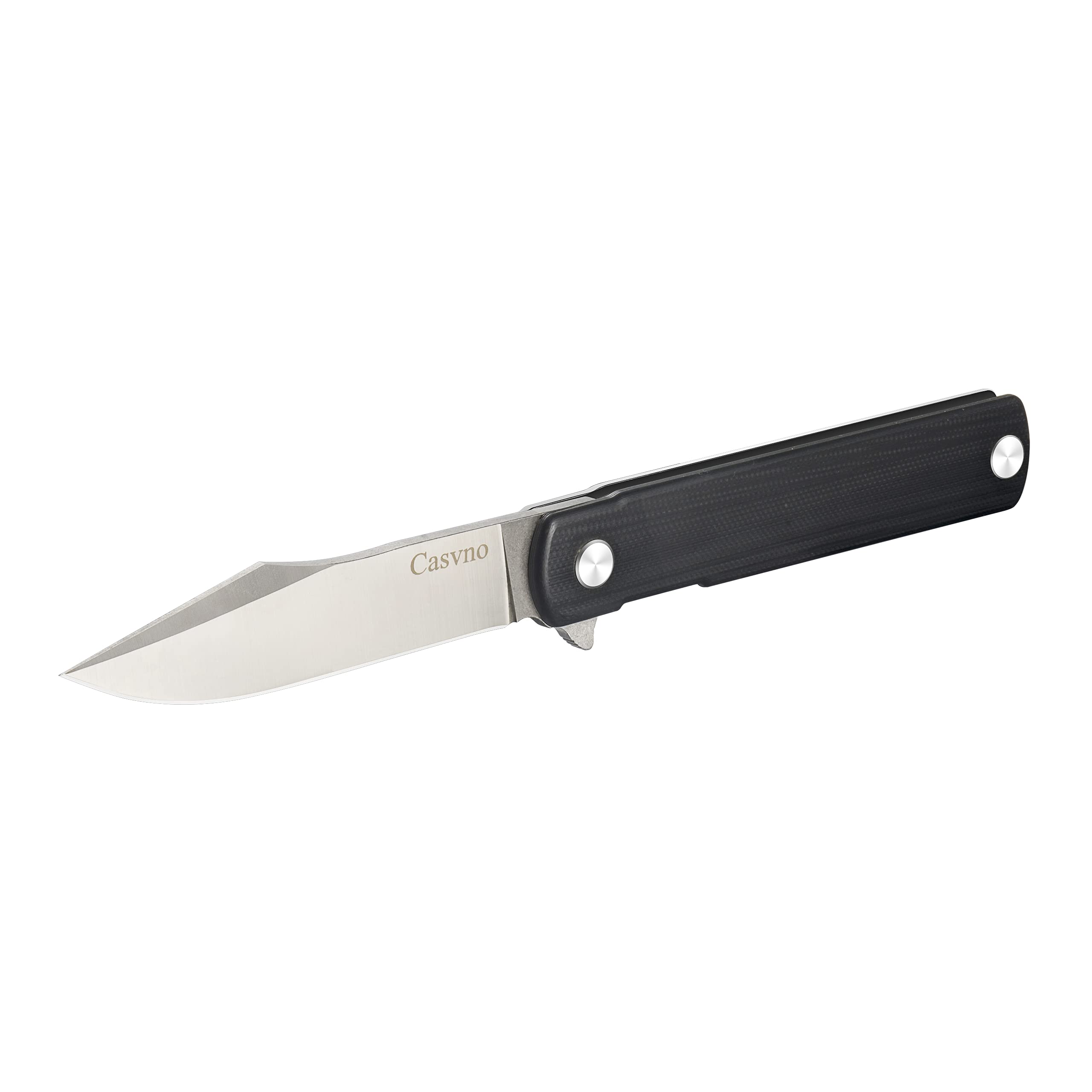 Casvno Pocket Knife Folding knife (F05A):3.3” 9CR18MOV Steel Blade,G10 Handle,SpeedSafe Assisted Open, Flipper, Liner and Tip Lock,3.56 oz