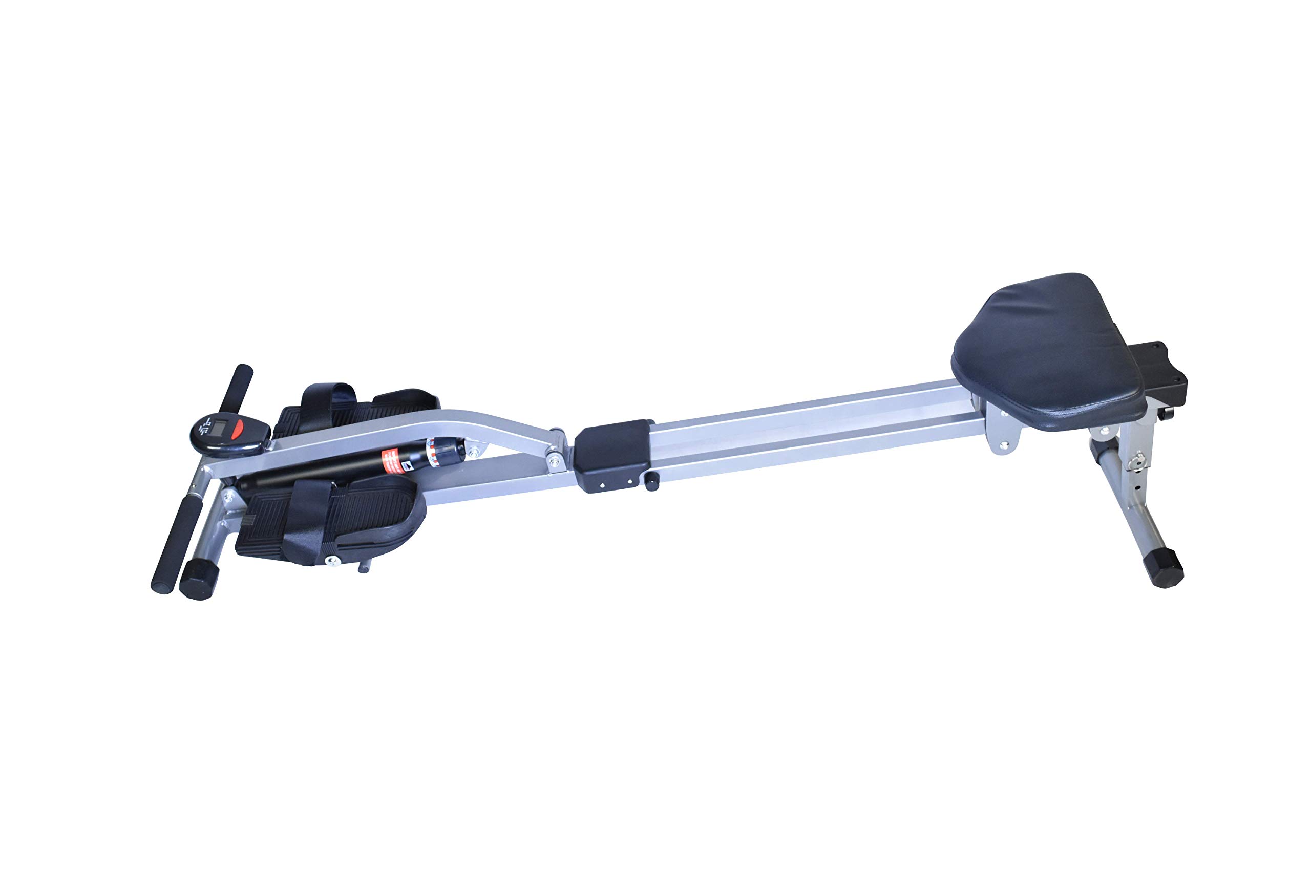 Athletic Bar Regatta Rowing Machine Pro Rower Smart Glider 12 Hydraulic Resistance Levels for Full Body Workout Exercise Muscle Cardio Home Gym