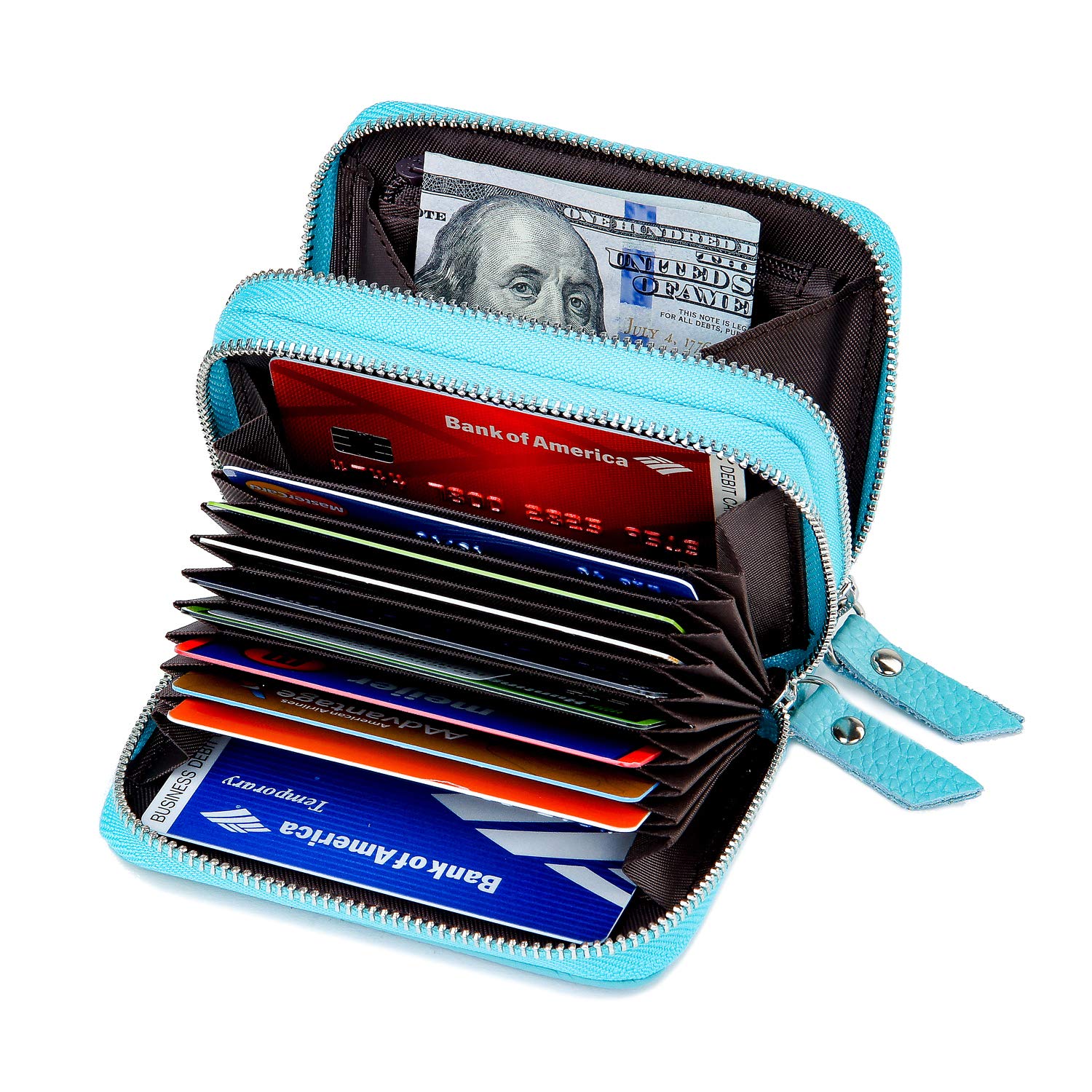 KALMORE Women's Wallets, SkyBlue, 4.25 x 3 x 1.50 inches