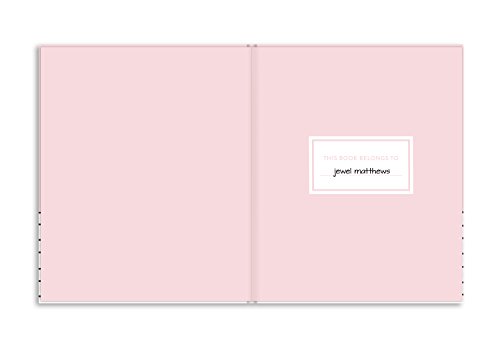Pearhead Hello Baby First 5 Years Memory Book, Baby Girl Keepsake for New and Expectant Parents, Pregnancy And Milestone Journal, Pink