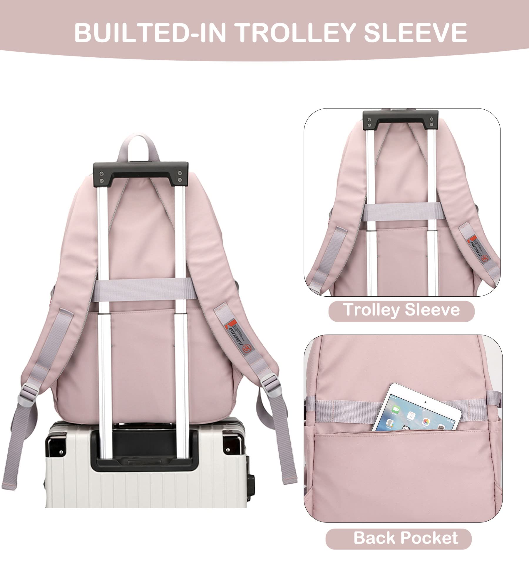 BASICPOWER School Backpack for Girls Boys, Laptop Backpack Middle High School Student Bookbag for Teens