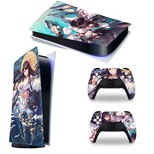 Anime Shooter Game - PS5 Skin Console and 2 Controller, Vinyl Decal Sticker Full Cover Protective ( Only fit PlayStation 5 regular)