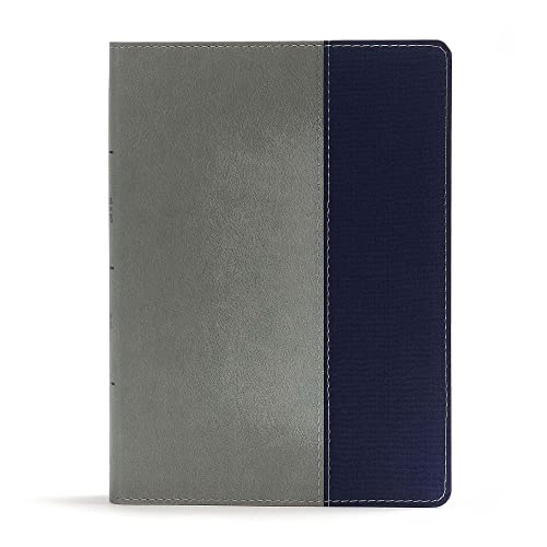 CSB Apologetics Study Bible for Students, Gray/Navy LeatherTouch, Black Letter, Defend Your Faith, Study Notes and Commentary, Articles, Profiles, Easy-to-Read Bible Serif Type