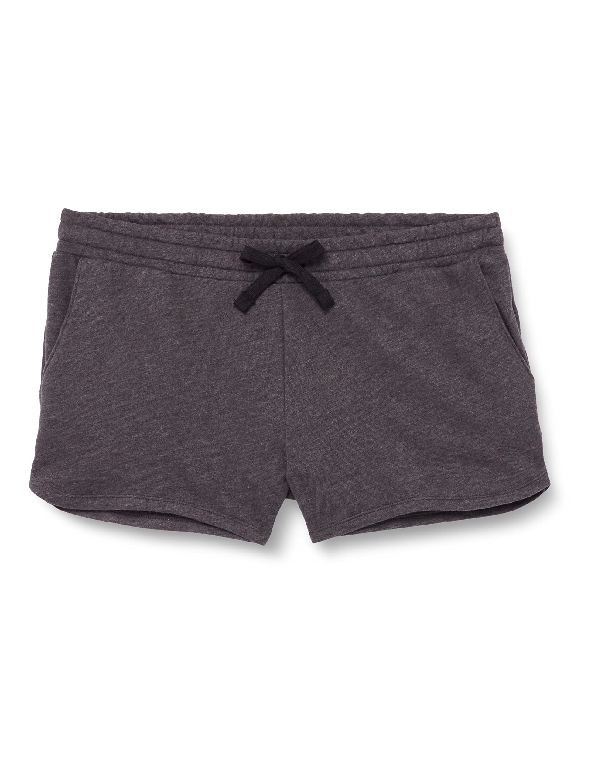 AURIQUE Women's Gym Shorts, Grey Marl, 0