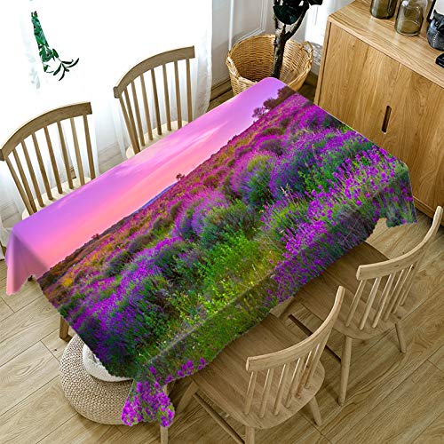 Beautiful Rose Pattern Waterproof Rectangle Polyester Tablecloth Home Decor Kitchen Living Room Table Mat A1 140x210cm