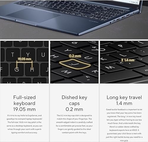 ASUS Vivobook Laptop 2023 Newest, 16" FHD Display, AMD Ryzen 7 5800HS Processor(8 cores Beat i7-1195G7), 12GB RAM, 512GB SSD, AMD Radeon Graphics, Backlit Keyboard, Wi-Fi 6, Bluetooth, Windows 11 Home