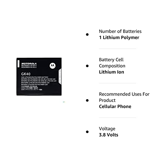 Motorola GK40 Replacement Battery For Cedric Moto E3, Moto E4, Moto G4 Play XT1607, Moto G5 XT1601, XT1603, XT1675