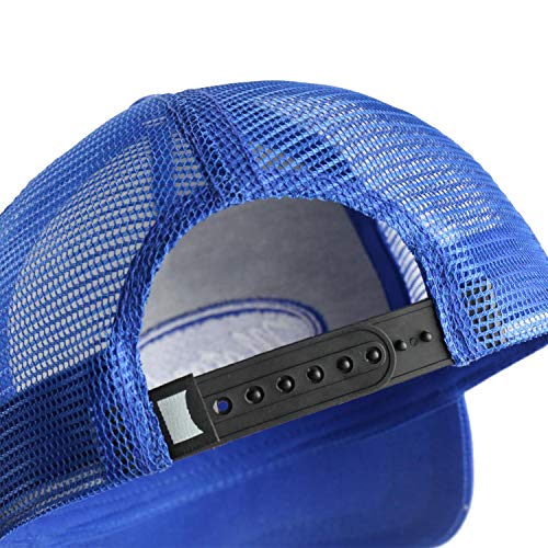 Beautiful Giant 2PC American Flag Trucker Hat Men Women - Embroidery USA Flag Baseball Cap Adjustable Snapback Hat Blue