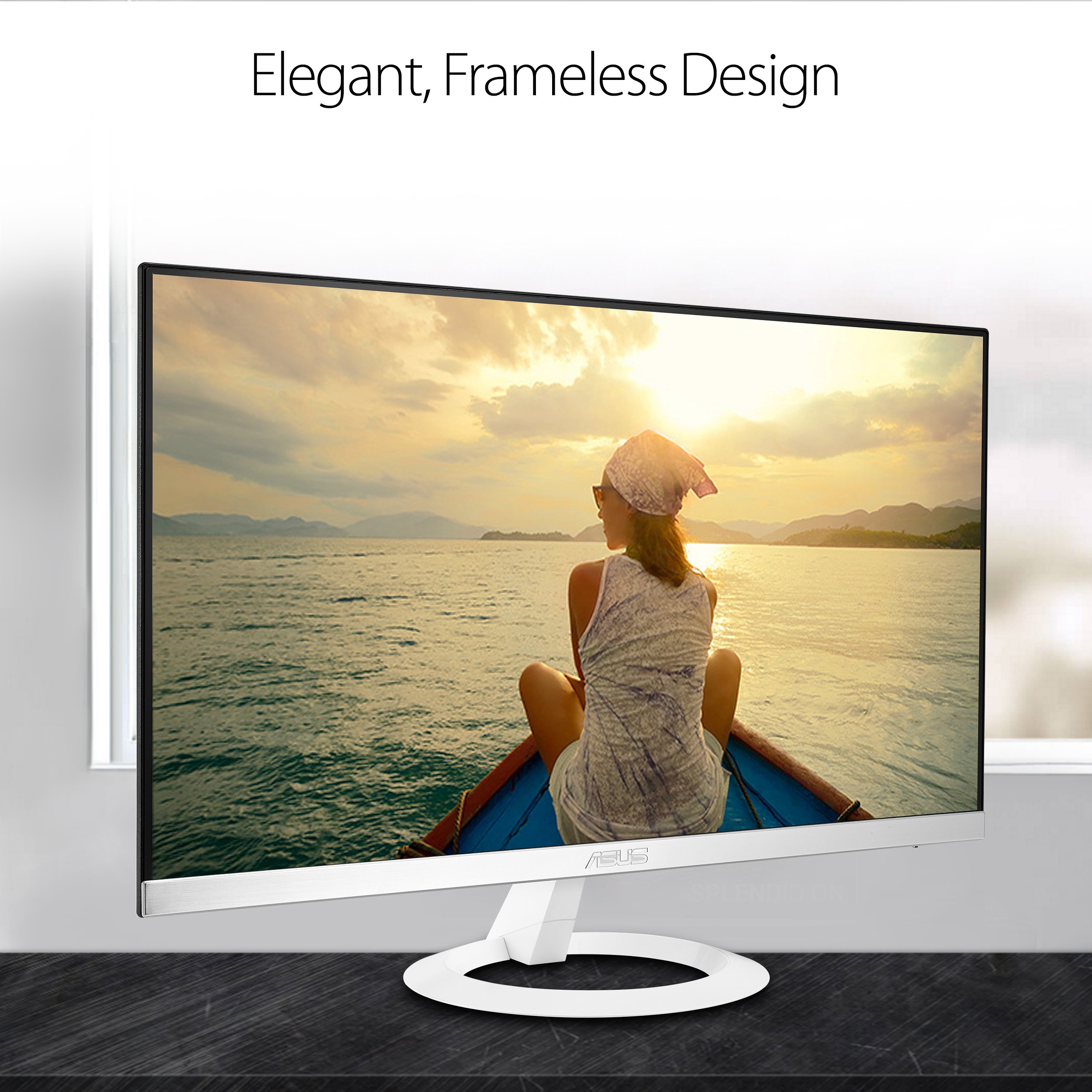 ASUS VZ239H-W 23" Full HD 1080p IPS HDMI VGA Eye Care Monitor White (Renewed)