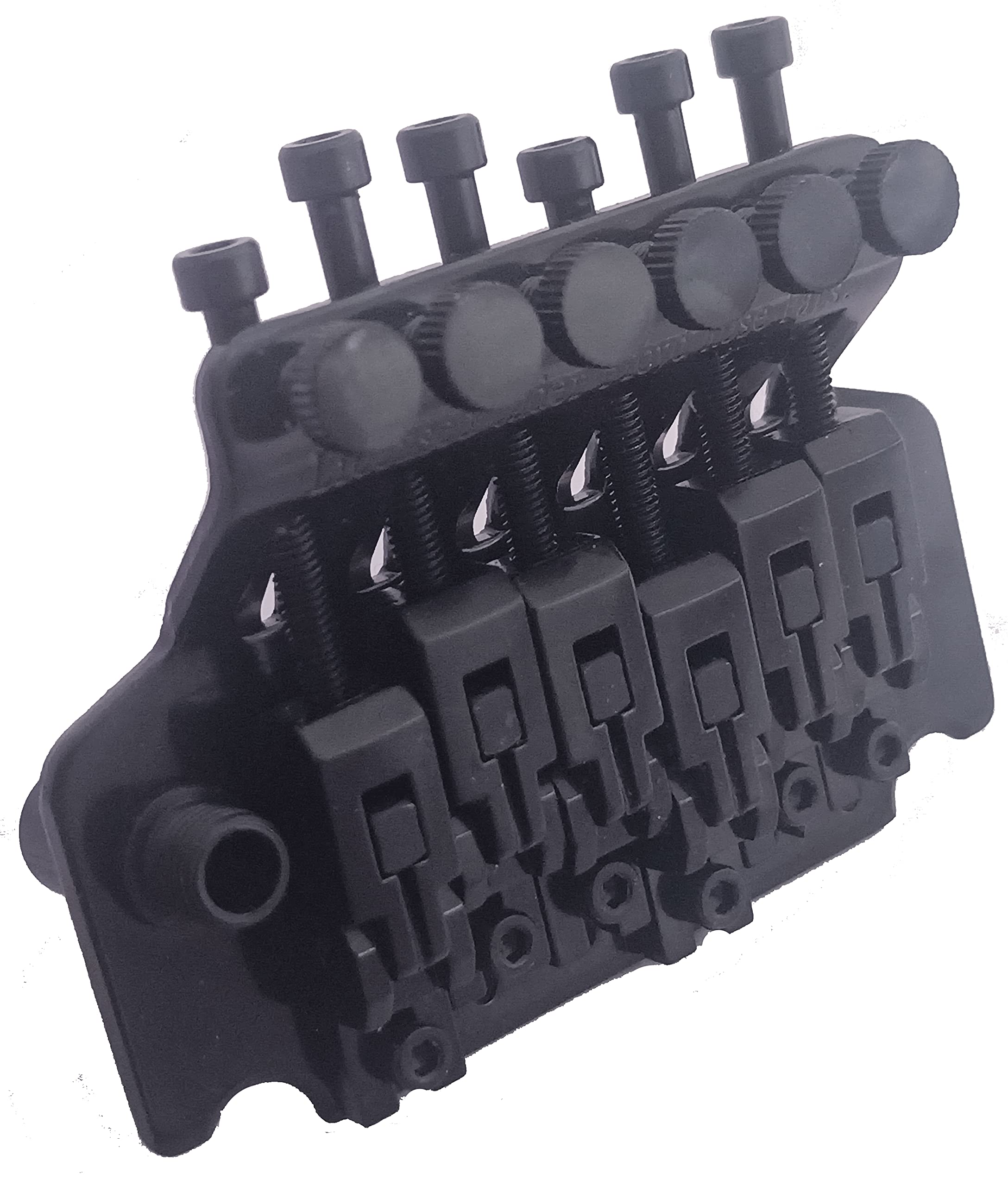 AYUBOUSA Black Electric Guitar Tremolo Bridge with Bar Double Strat Locking Floyd Rose (SDH2105--SSQQ-BK)
