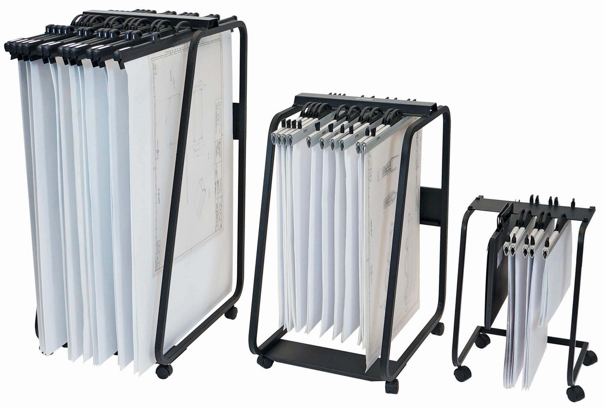 Arnos Hang-A-Plan General Front Load Trolley for Approx 20 Binders A1-A2-B1 W555xD730xH990mm Ref D061