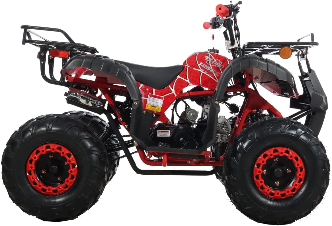 Icebear Super Trooper 125cc Kids ATV Metallic Burgundy/Black