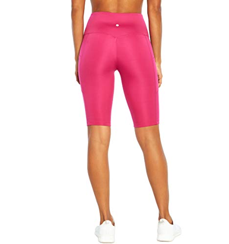 Bally Total Fitness Fiona Pocket Tummy Control 11" Bermuda Short, Fuchsia Red, Medium