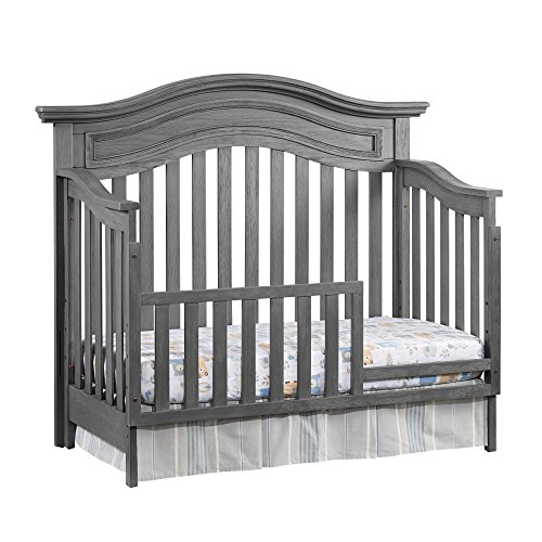 Oxford Baby Glenbrook Crib to Toddler Bed Guard Rail Conversion Kit, Graphite Gray, GreenGuard Gold Certified