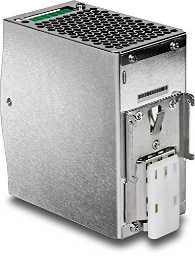 TRENDnet 240W Single Output Industrial DIN-Rail Power Supply, Extreme Operating Temp Range -25 to 70 °C(-13 to 158 °F) Built-in Active PFC, Passive Cooling, DIN-Rail Mount, Silver, TI-S24048