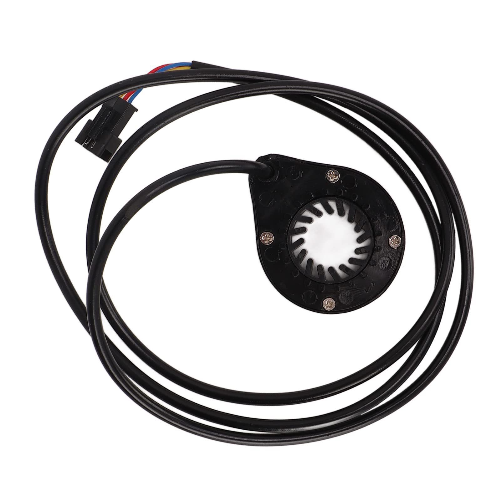 Bike Power Pedal Assist Sensor, ABS Replacement Part Left Side Sensitive Induction 12 Magnetic Reliable Electric Bicycle Pedal Assist Sensor for Safe Riding