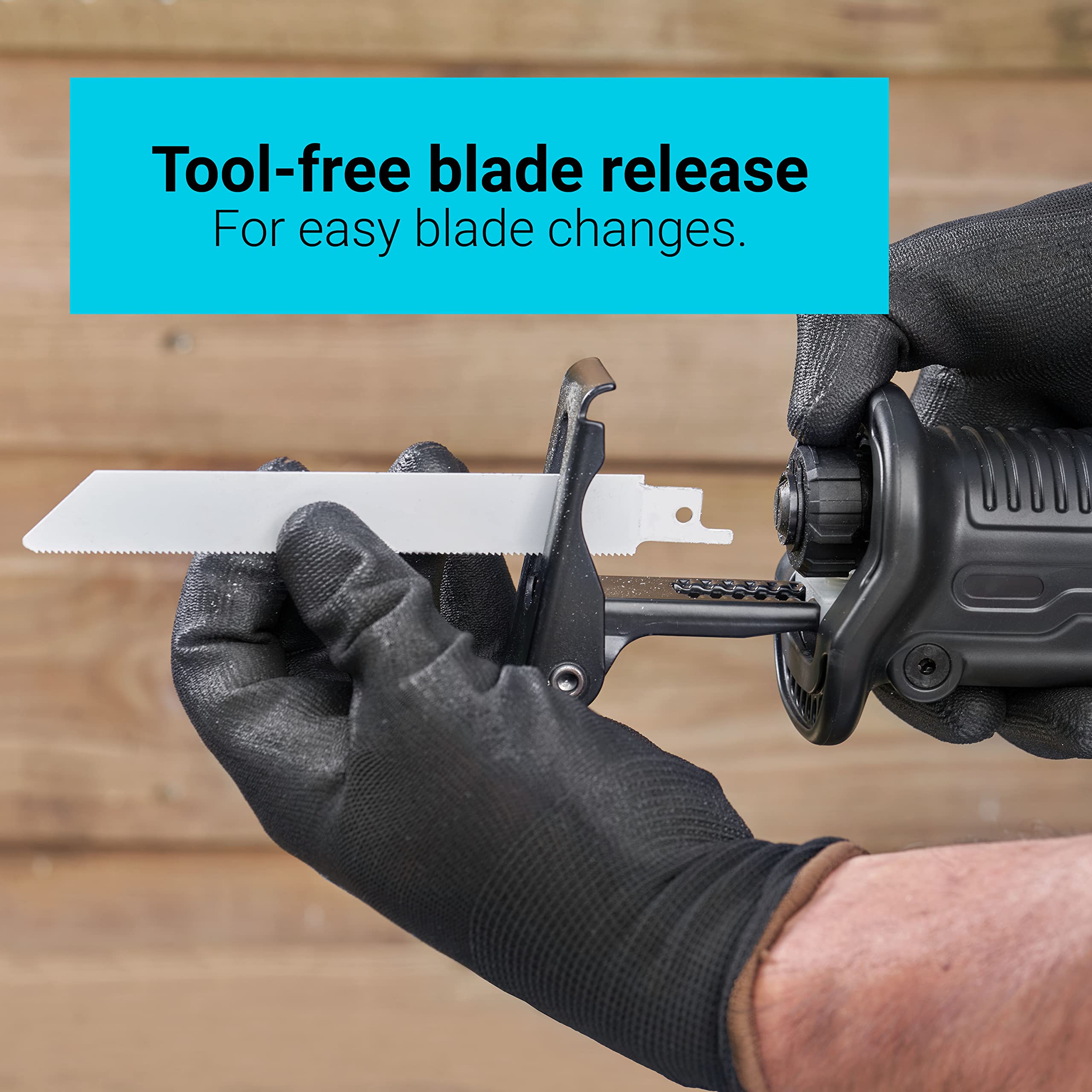 BLACK+DECKER 7 Amp Electric Reciprocating Saw with Removable Branch Holder (BES301K)