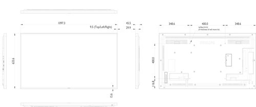 PHILIPS 49BDL4050D 49 Display D-Line w/450cd/mý E-LED, IPS, 1080p, 49BDL4050D_00 (w/450cd/mý E-LED, IPS, 1080p, Android, HTML5 Browser & Wi-Fi - Landscape 16/7 - Portrait 12/7)