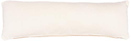 Mud Pie Polyester XOXOXO Washed Canvas Long Pillow 4163015, 1 Count (Pack of 1)