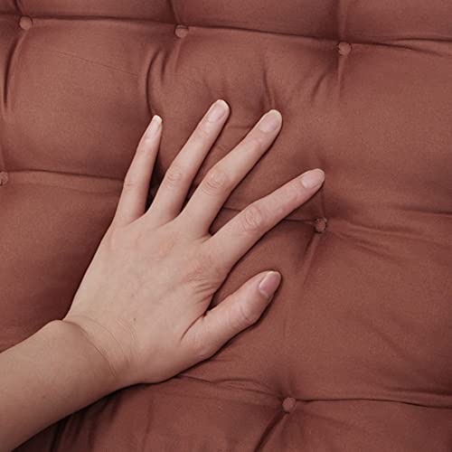 Muellery Rocking Chair Cushion Indoor Patio Soft Cushion Pad 18.9x63in(48x160cm) Brown TPYU134883