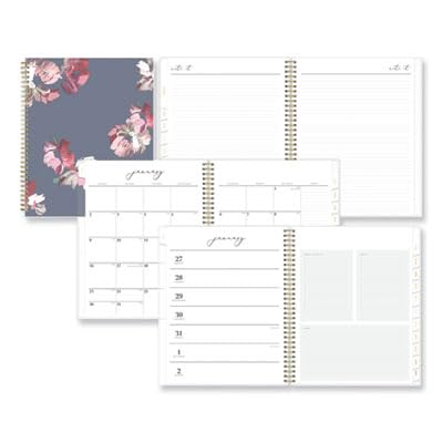 Blue Sky Life Note It 2024 Weekly and Monthly Planner Notes, 8.5" x 11", Frosted Cover, Wirebound, Leah (139479-24)