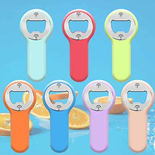 Bottle Opener Insert - 20 Sets Stainless Steel Bottle Opener Inserts Kit with Screws Screwdriver for Bottle Opener DIY Resin Mould Kit Bottle Opener Hardware Parts Supply