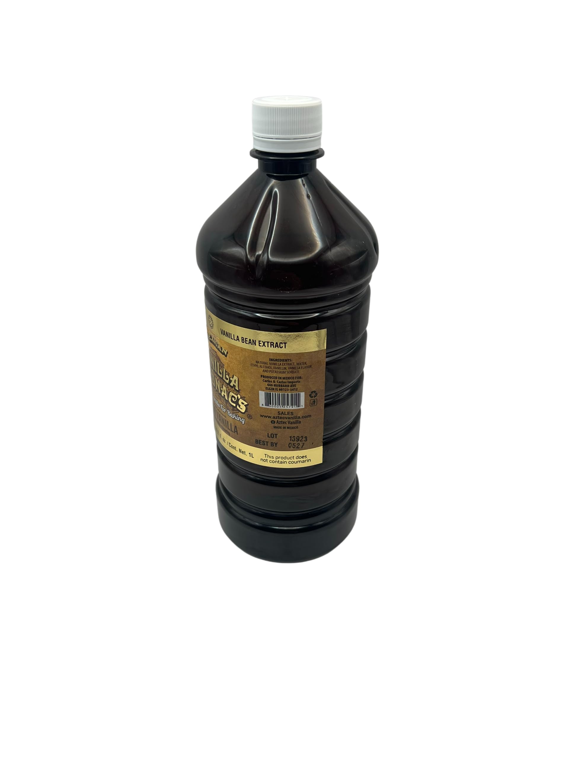 Authentic Clear Mexican Vanilla Totonacs 33.2 Oz (1 liter bottle)