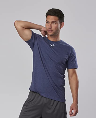 EvoShield Adult Short Sleeve Tee, Navy - Large
