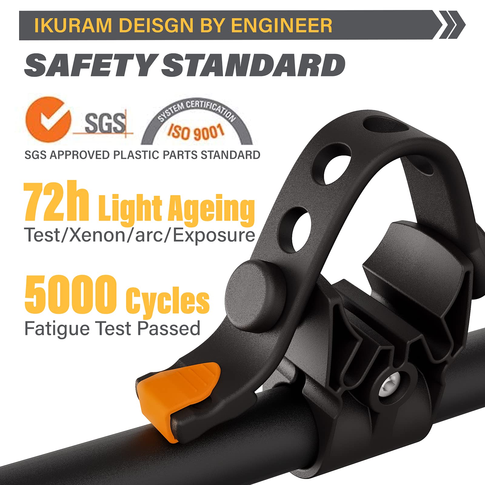 IKURAM R 2 Bike Rack Bicycle Carrier Racks Hitch Mount Double Foldable Rack for Cars Truck SUV Fits 2" Hitch Receiver, Including Anti-Rattle Hitch Tightener