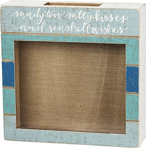 Primitives by Kathy Home Décor Shell Holder, 10" Square x 2.25", Multicolor