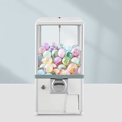 Big Capsule Vending Machine for 200 * 1.77in Diameter Capsule Toys, White Vending Machine for Birthdays, Christmas and Kiddie Parties