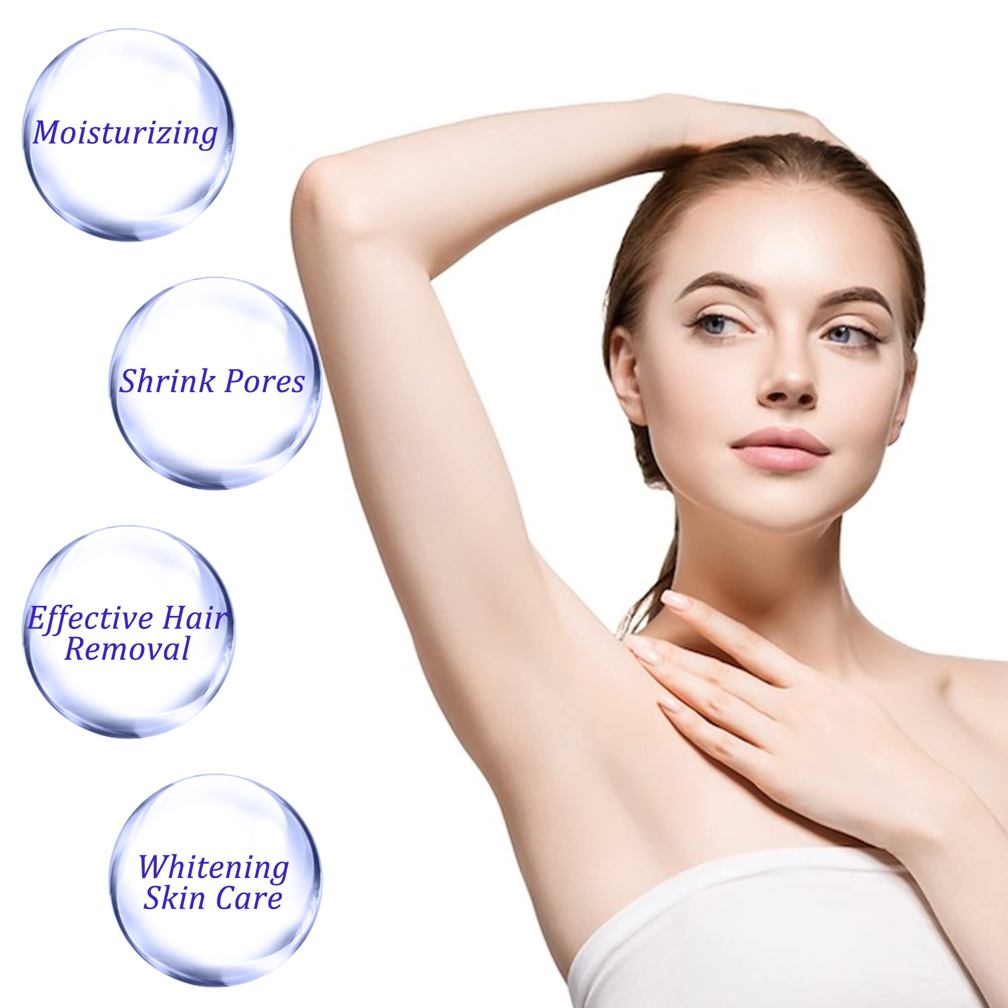 Pinkiou Hair Removal For Depilation Roll On Portable Epilator Machine Set, Wax Machine1, Depilation (aloe vera)