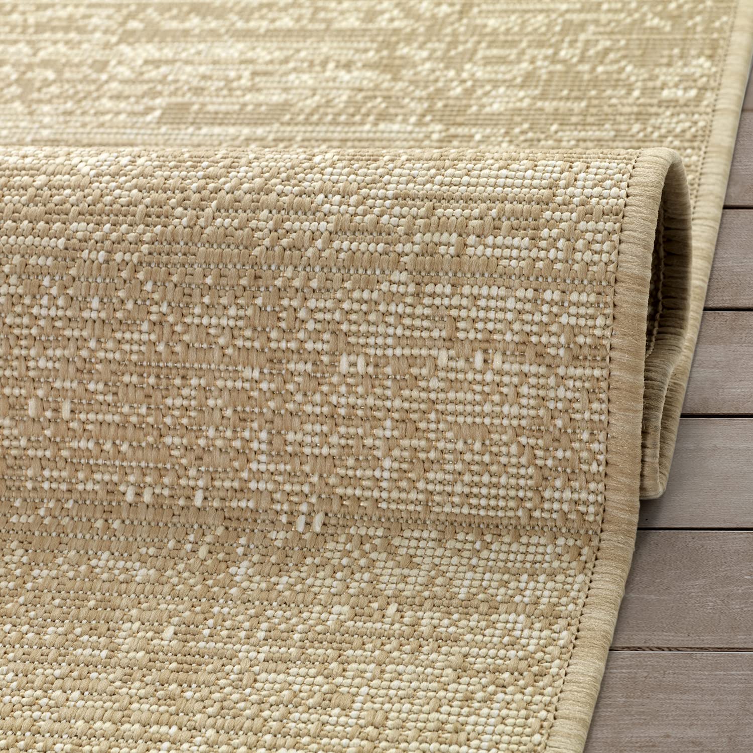 Antep Rugs Patio 5x7 Outdoor/Indoor Modern Abstract Area Rug (Blue, 5'3" x 7'6")