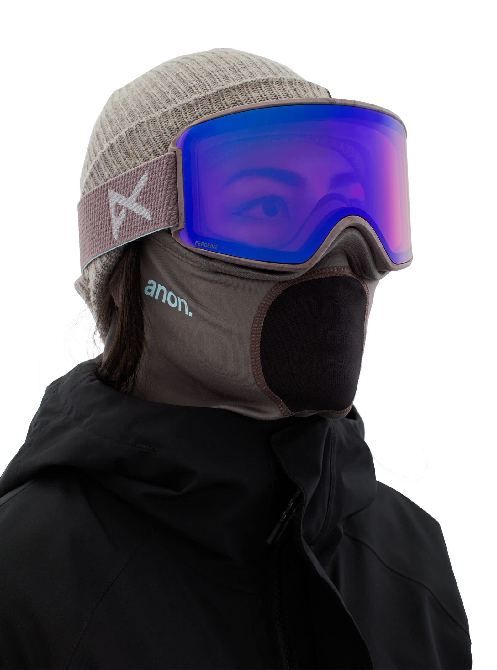 Anon Women's WM3 Goggles with Spare Lens and MFI Mask, Purple / Perceive Variable Violet