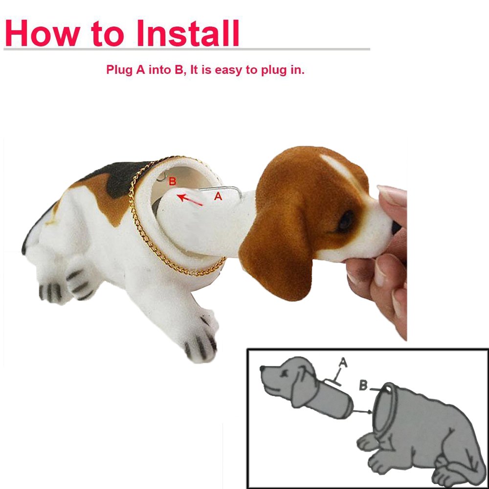 Ebow Dashboard Head Dogs Nodding Heads Car Dash Ornaments Puppy for Car Vehicle Decoration(Shepherd)