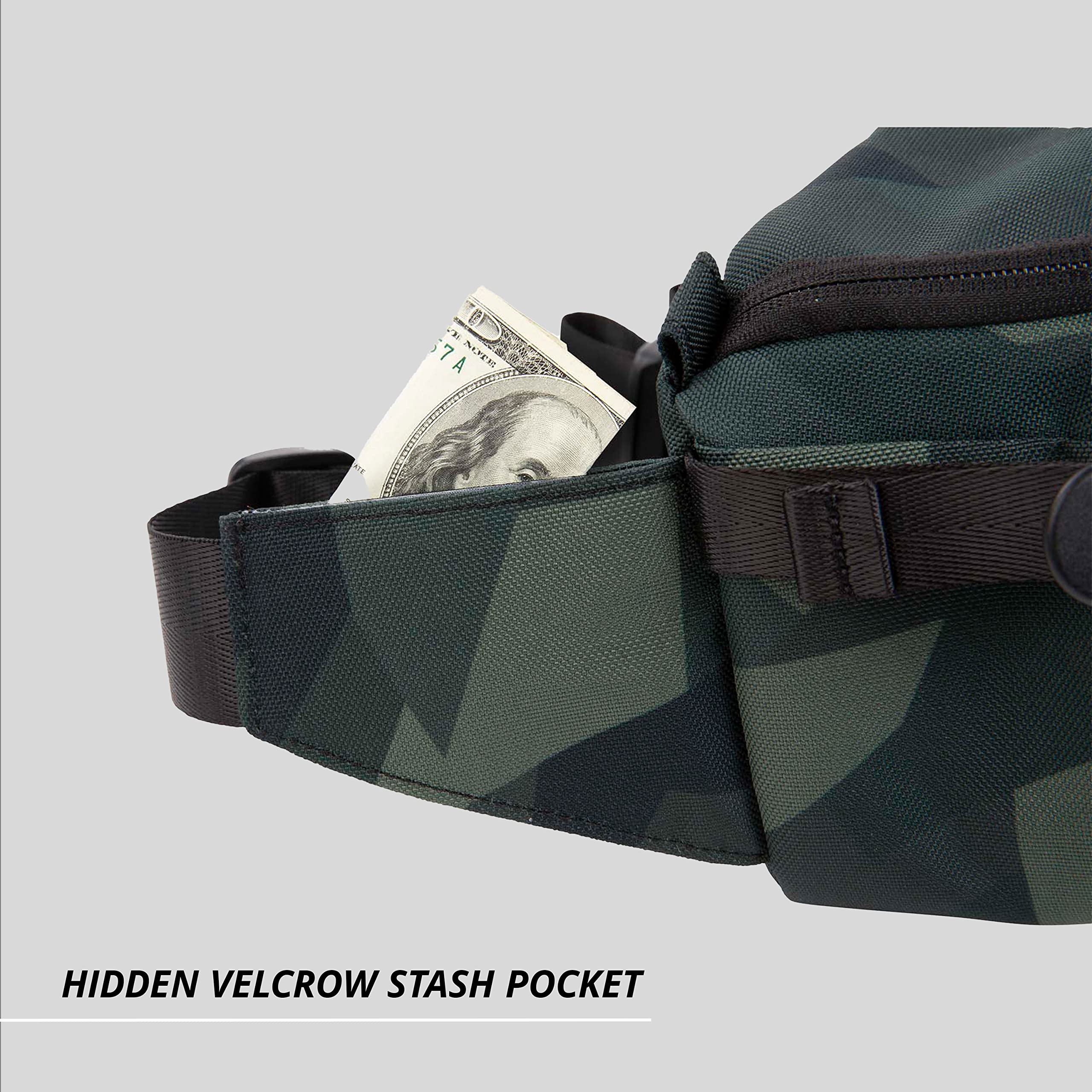 HEX Ranger Camera Mini Sling, Lightweight Water Resistant Mirrorless Camera Sling with YKK Zippers, Interior Dividers, Adjustable Load Straps & More, Camo
