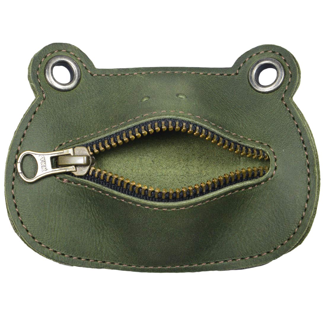 Hide & Drink, Leather Frog Wallet/Froggy Coin Pouch/Purse/Accessories/Holder/Cute Wallet, Handmade :: Dark Jade