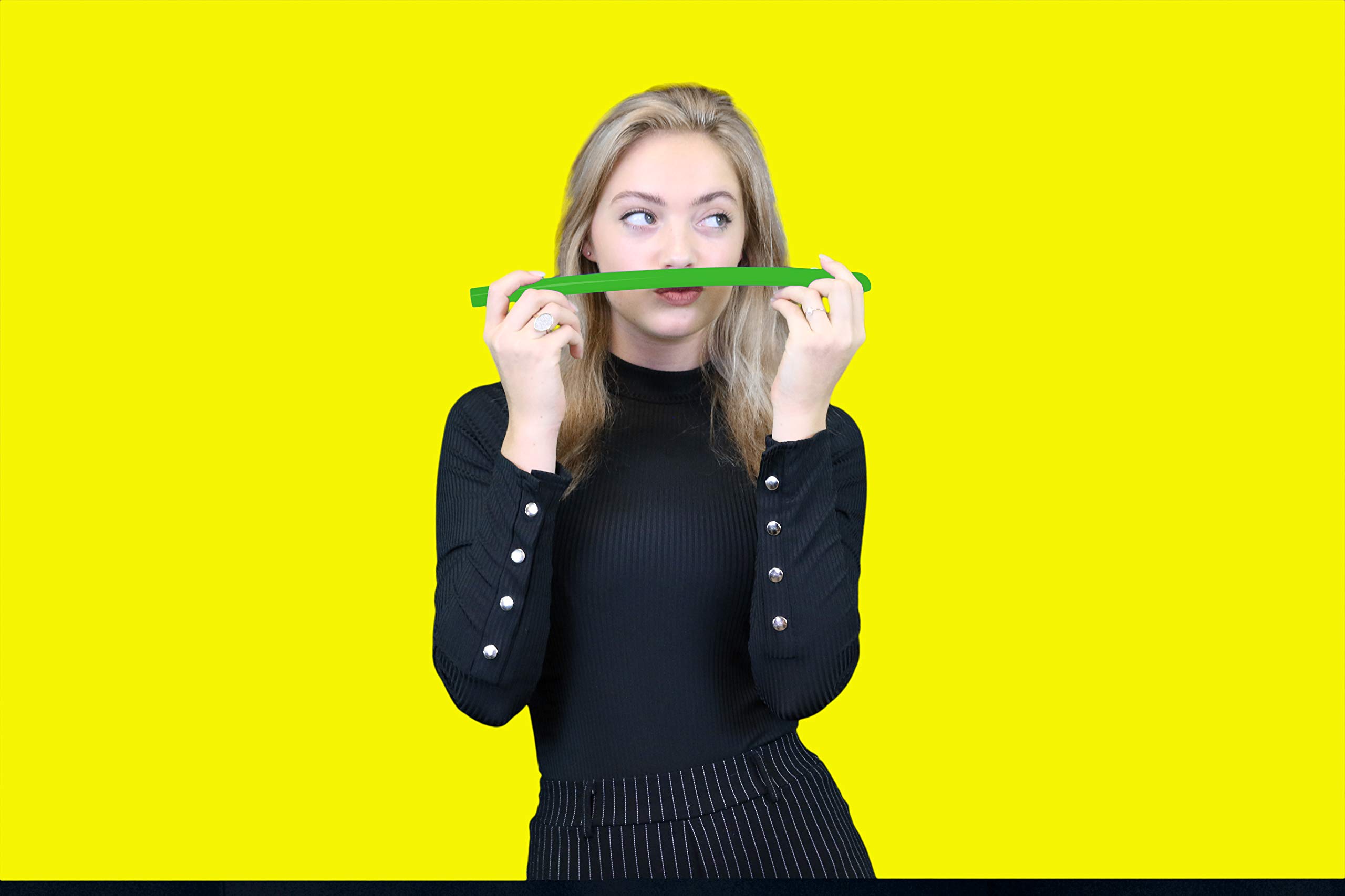 Green Vocal Tubes for Speech Therapy and Singing - Therapy Straws for Vocal Health - Set of 2 Silicone Tubes for water resistant Voice Therapy and singing training