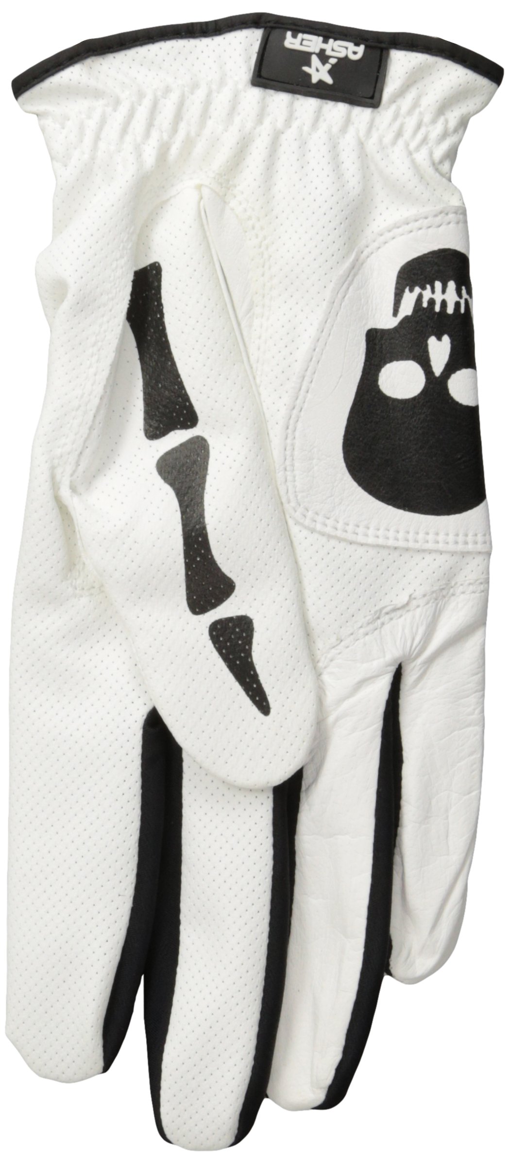 Asher Men's Deathgrip Right Hand Glove, White, Medium/Large