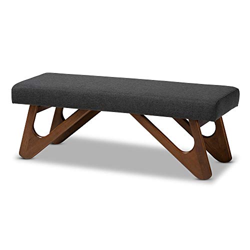 Baxton Studio Benches & Banquettes, One Size, Dark Grey