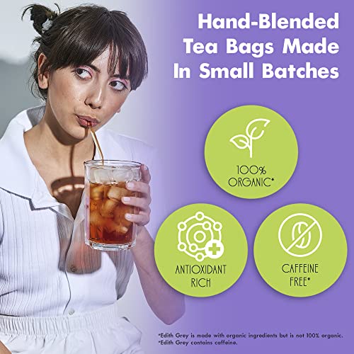 Big Heart Tea Co. Tea Bags Sampler Set - Certified Organic, Ayurvedic Herbal Tea - Small Batch Ground Herbs, Florals, Spices in Zero Plastic Sachets - Healthy Tea Variety Pack - 8 Flavors, 16 Pack