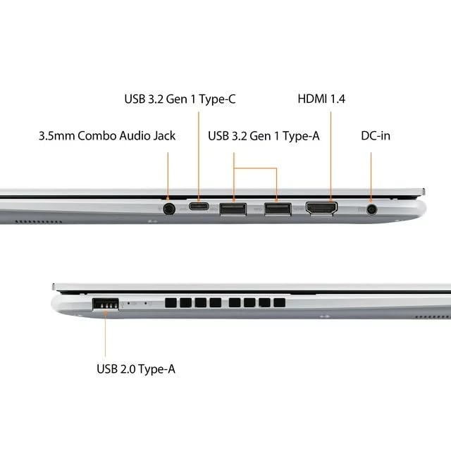 Asus VivoBook 17 High Performance Slim Laptop Intel Core i3 up to 4.4Ghz 8GB RAM 256GB SSD 17.3in Full HD Web Cam HDMI Windows 11 (K1703 โ Renewed)