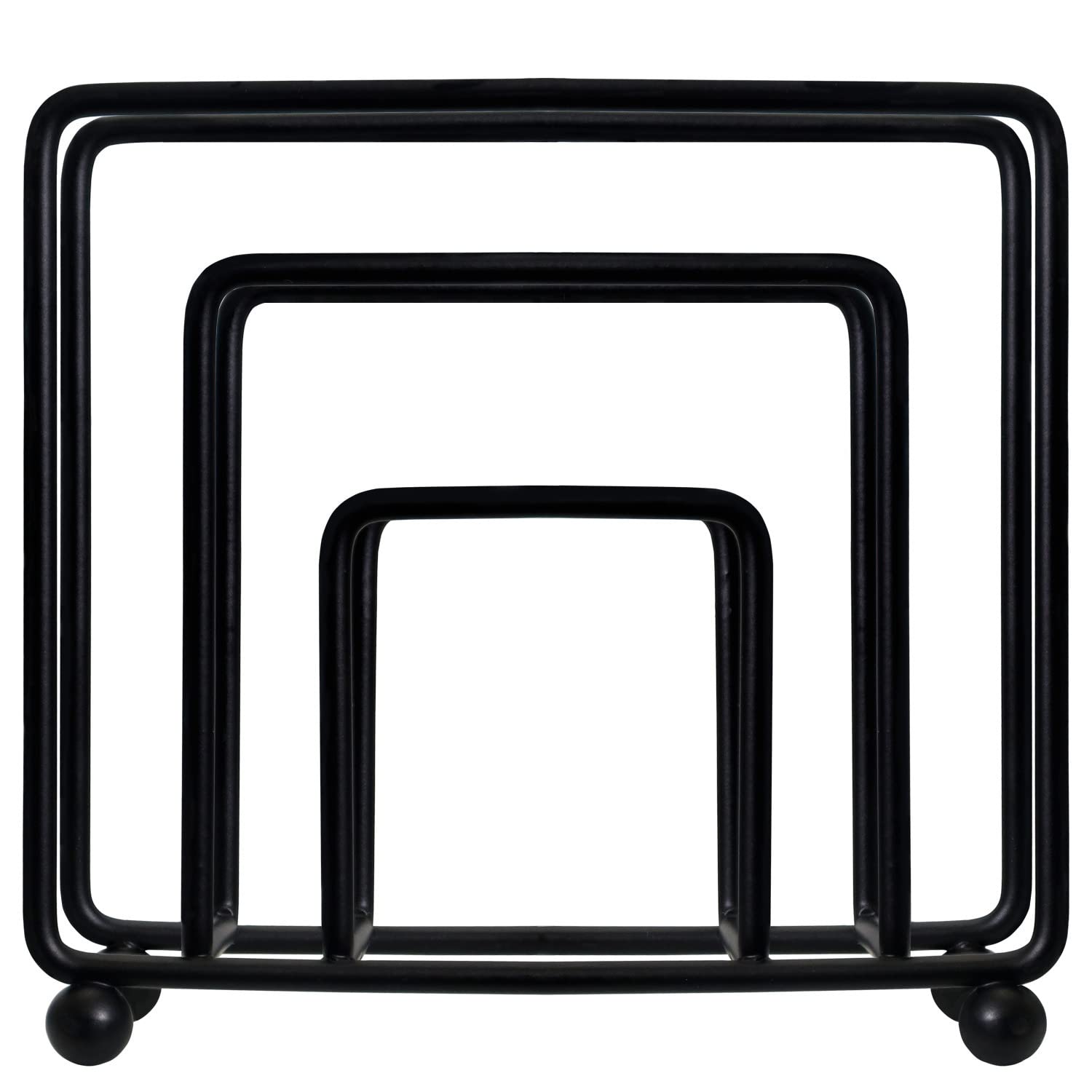 Blue Donuts Black Square Farmhouse Napkin Holder - Modern Classic Napkin Holders for Tables, Dining Table Napkin Holders for Kitchen, Kitchen Organization, Black