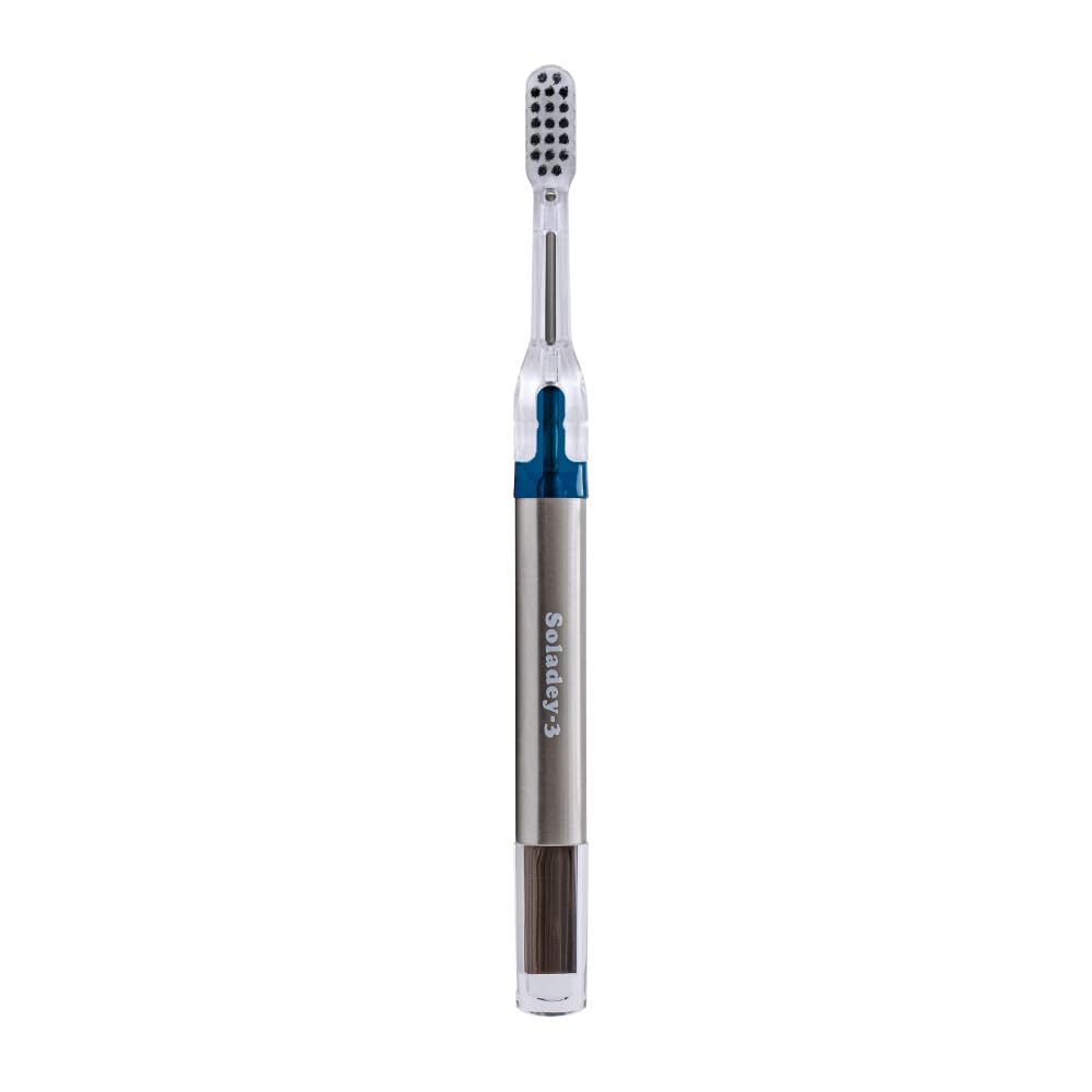 Soladey 3 Ionic Toothbrush, Solar Panels and TiO2 Semiconductor (Tapered Orange),Ready to use Ionic Toothbrush