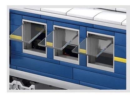 General Jim's City Series Power Blue Diesel Cargo Train Detailed Building Blocks Toy Playset Building Set with All Accessories Shown for Teens and Adults