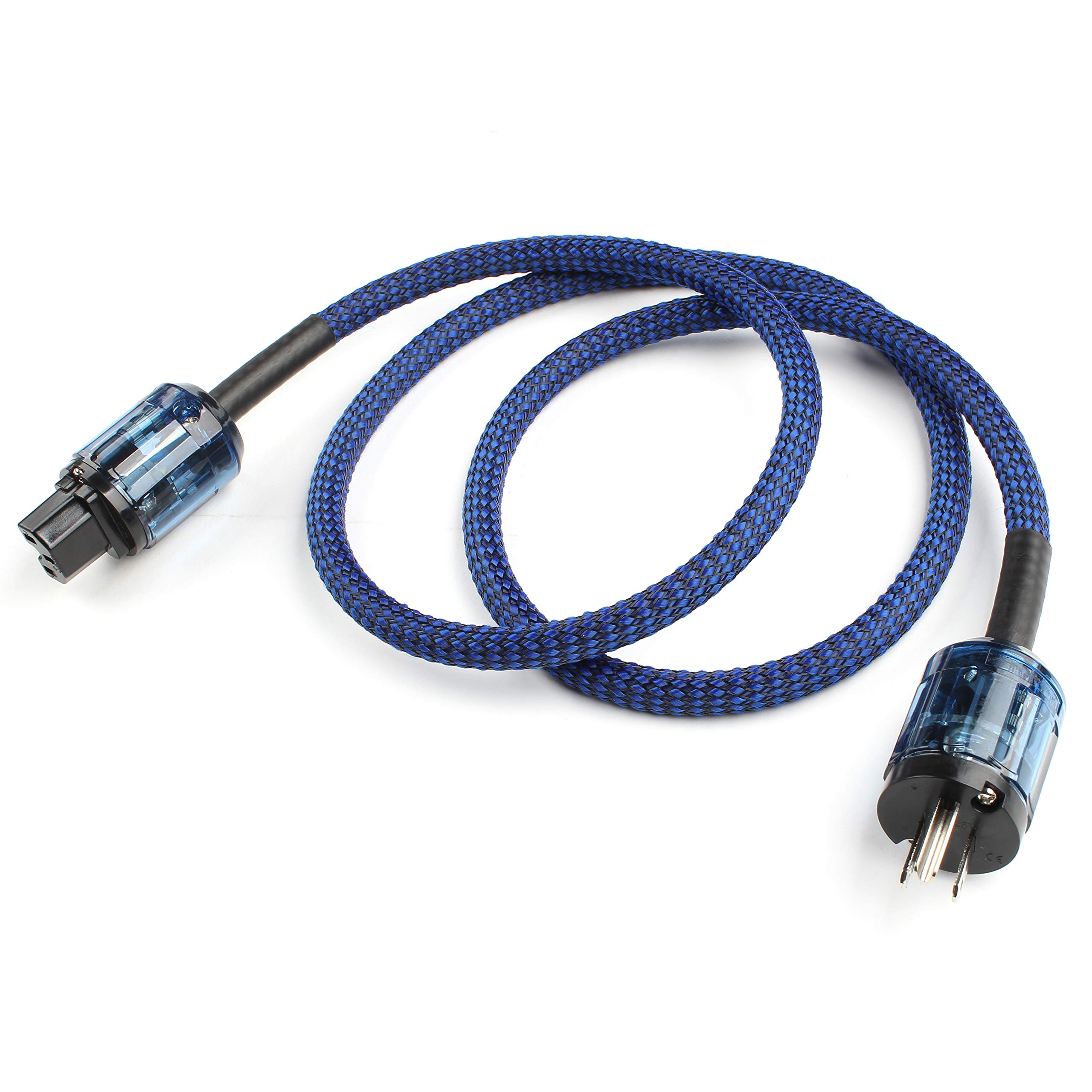HiFi Audiophile Power Cord HiFi Audio AC Power Cable Power Cord US Plug 1.5 Meters 4.9feet